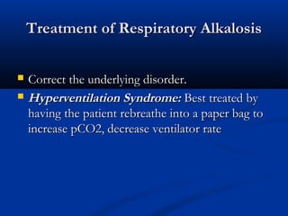 Acid base disturbances | PPT