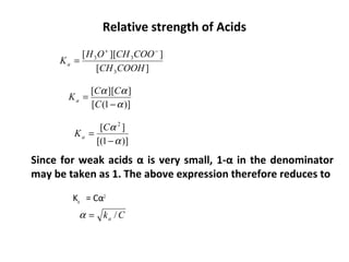 Acid base equilibria | PPT | Chemistry | Science