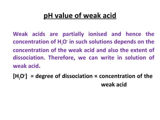 Acid base equilibria | PPT