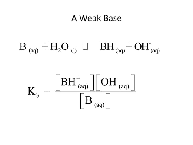 Acid Base Equilibrium | PPTX | Chemistry | Science