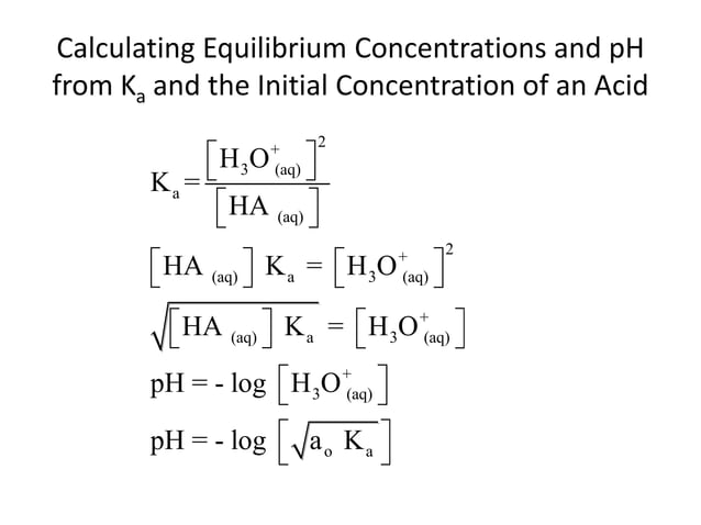 Acid Base Equilibrium | PPTX | Chemistry | Science