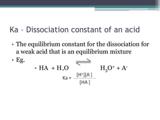 Acid Base Equilibrium | PPTX