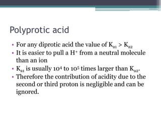 Acid Base Equilibrium | PPTX