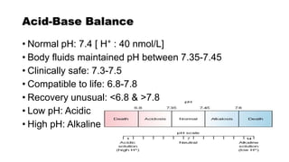 Acid base homeostasis | PPTX