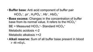 Acid base homeostasis | PPTX