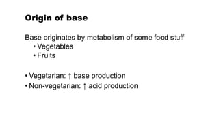 Acid base homeostasis | PPTX