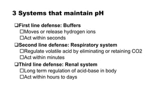 Acid base homeostasis | PPTX