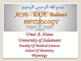 Acid base balance | PPT