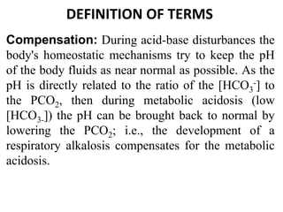 Acid base homeostasis - a brief study | PPTX
