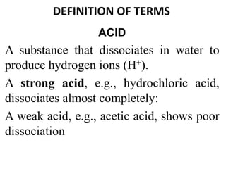 Acid base homeostasis - a brief study | PPT