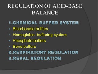 Acid base imbalance | PPTX