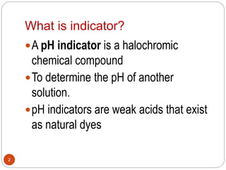 Acid base indicator | PPTX