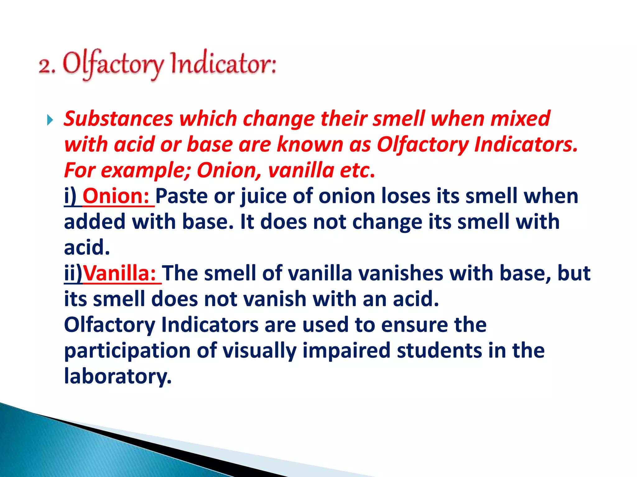 Acid base indicators chemistry | PPTX