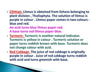Acid base indicators chemistry | PPTX