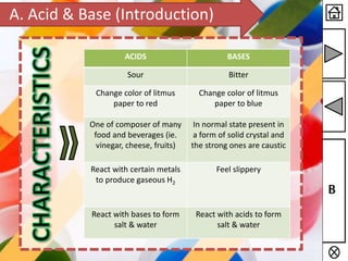 Acid & Base - Physical Chemistry Presentation | PPTX | Chemistry | Science