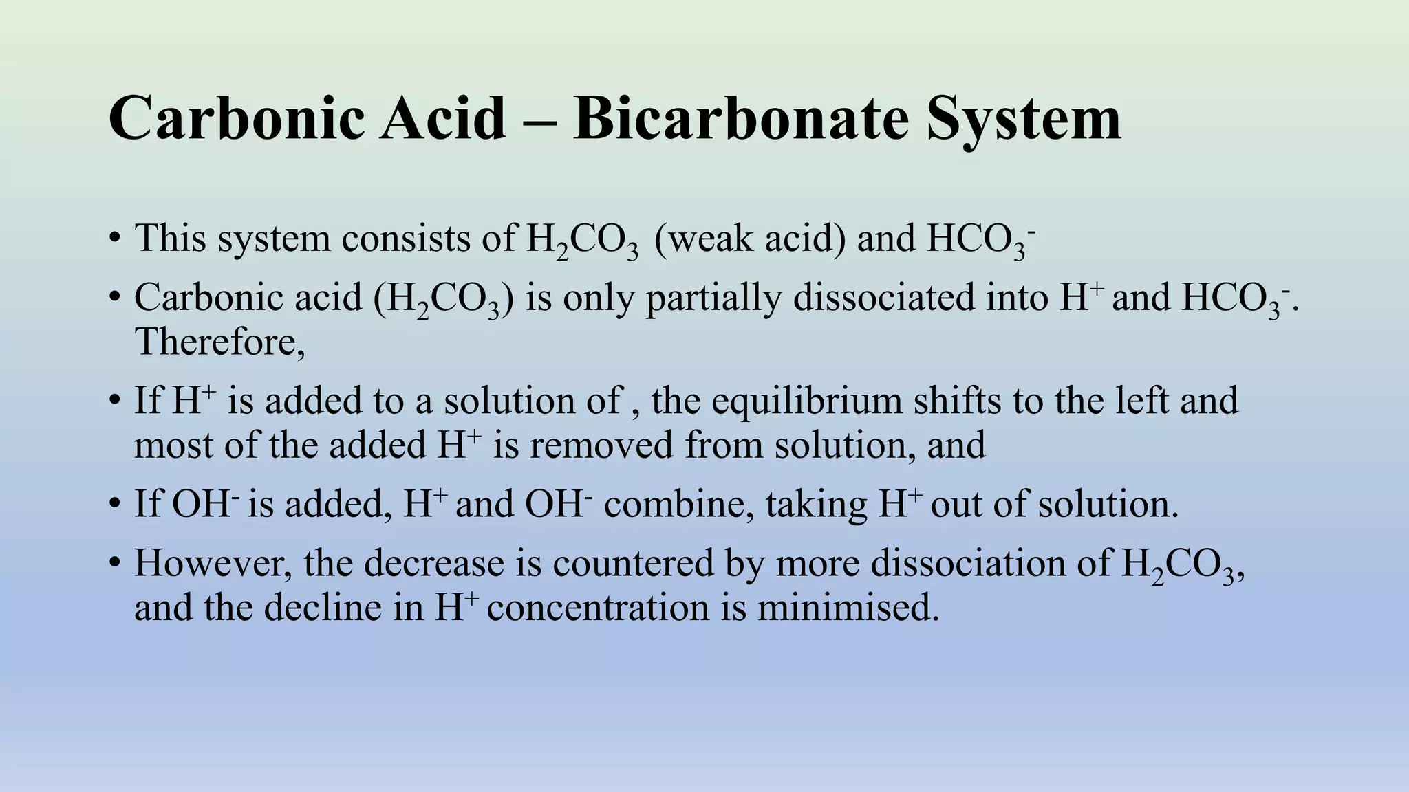Acid, base, pH and buffers in the body | PPTX