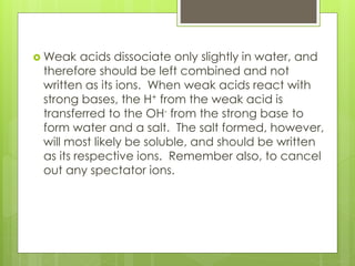 Acid –base reaction | PPTX