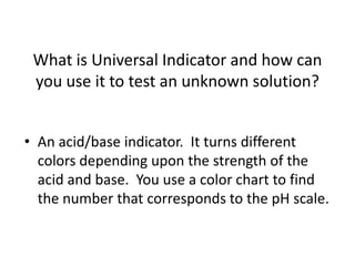 Acid base review 2013 | PPTX | Chemistry | Science