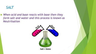Acid , bases and salt | PPTX