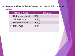 Acid,bases and salts | PPTX