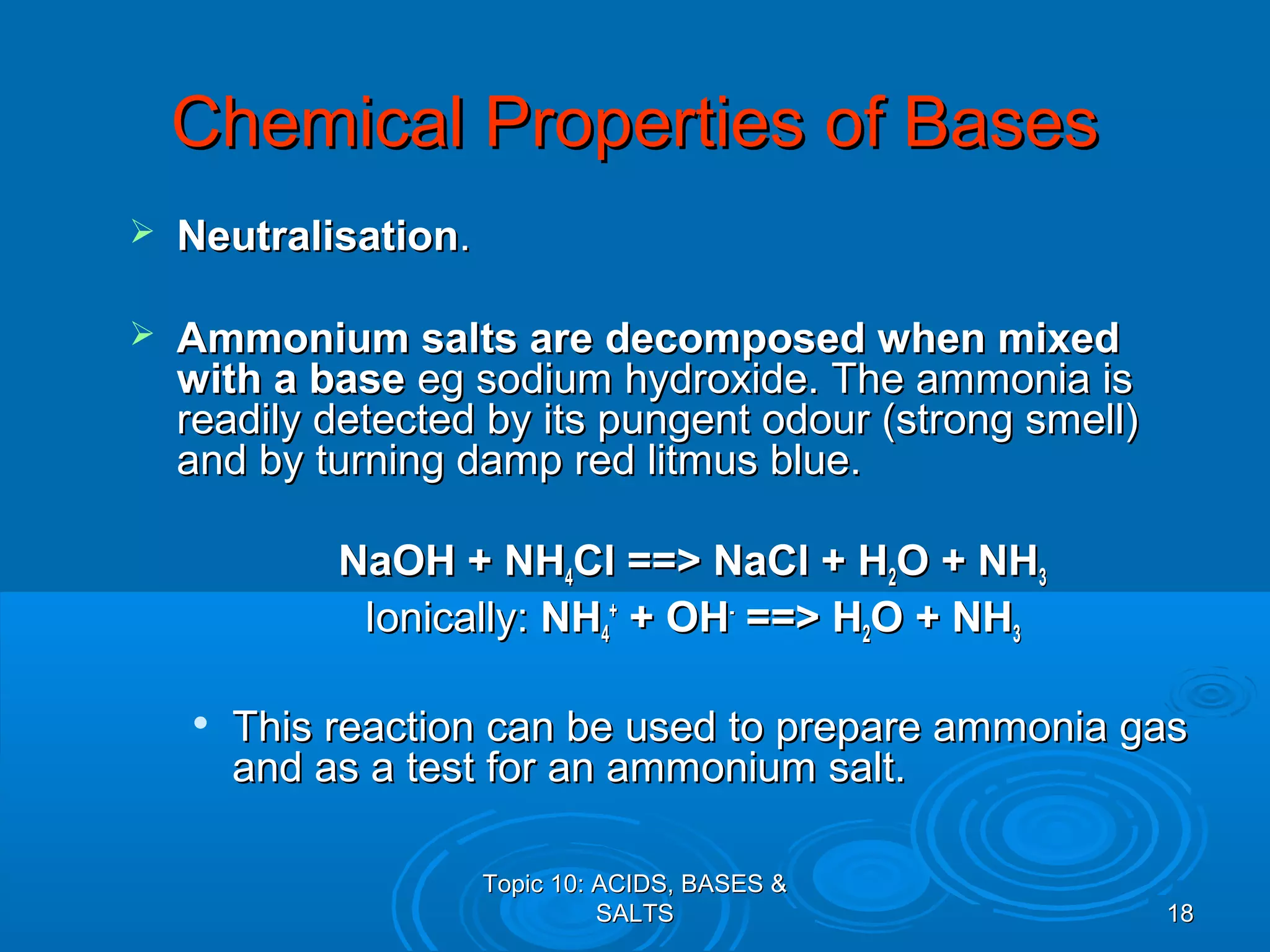 Acid bases and salts | PPT