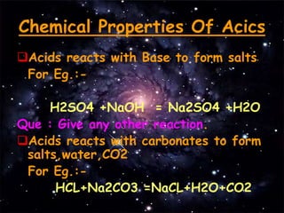 Acid bases and salts | PPT