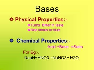 Acid bases and salts | PPT