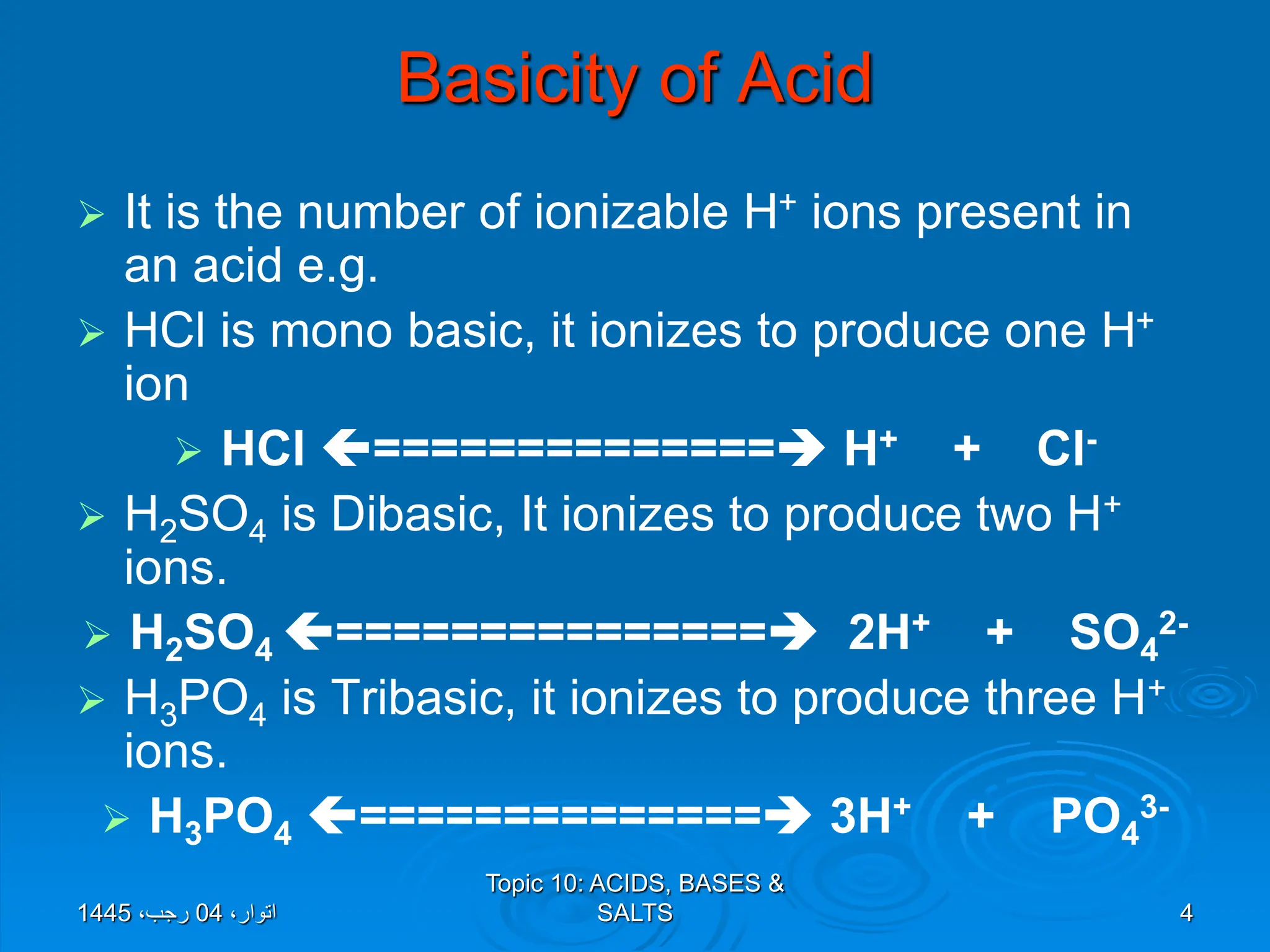 ACID BASES AND SALTS used for Igcse class | PPT