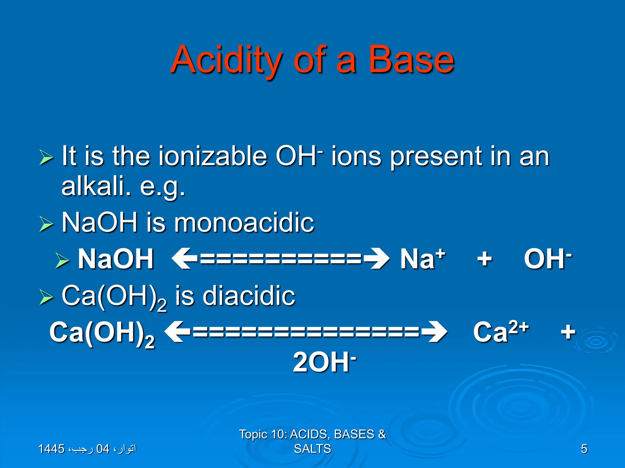ACID BASES AND SALTS used for Igcse class | PPT