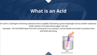 Acid, Bases and Salts class made by me, educational | PPTX