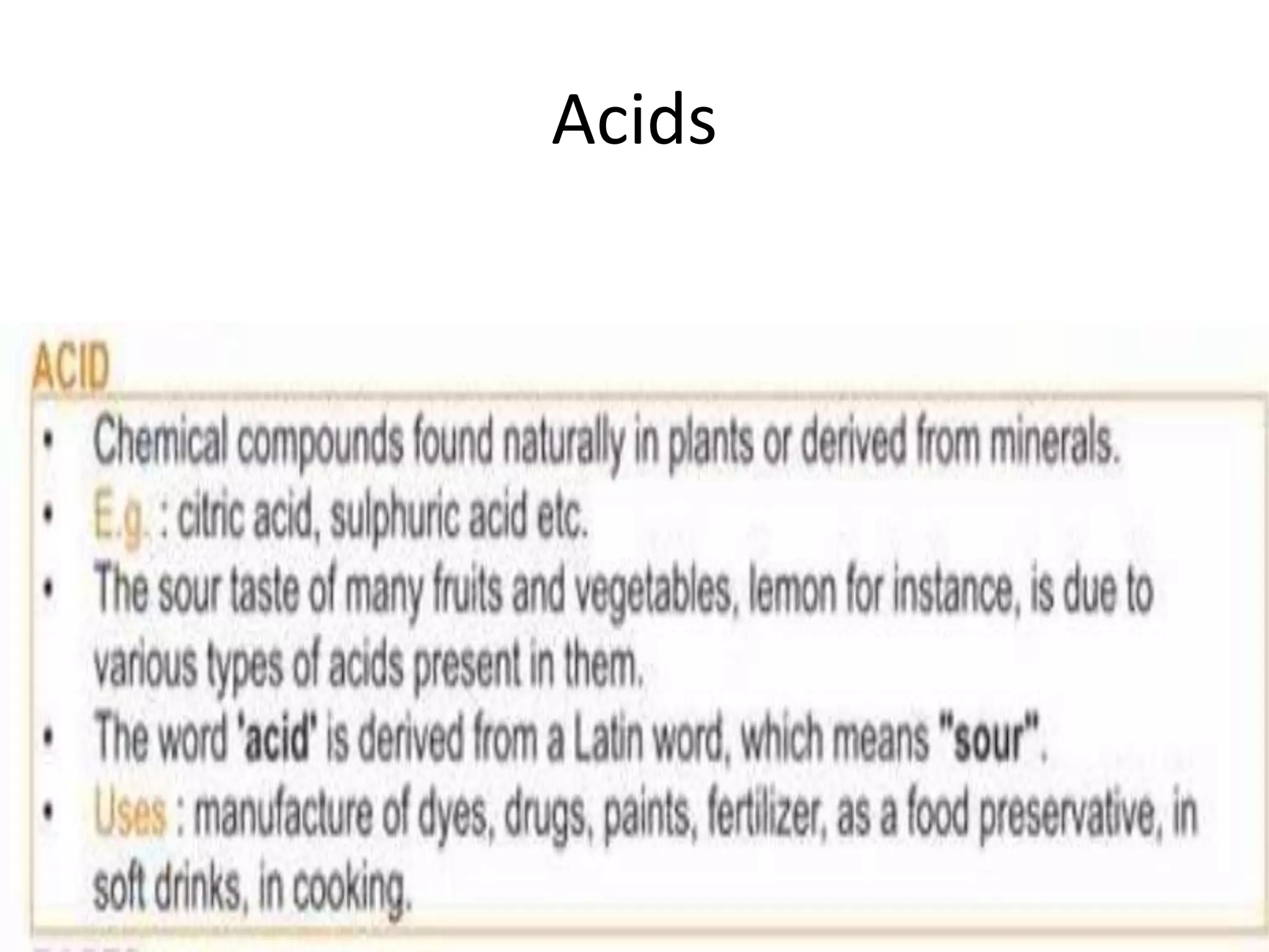 Acid, bases,salt class 7 ppt | PPTX