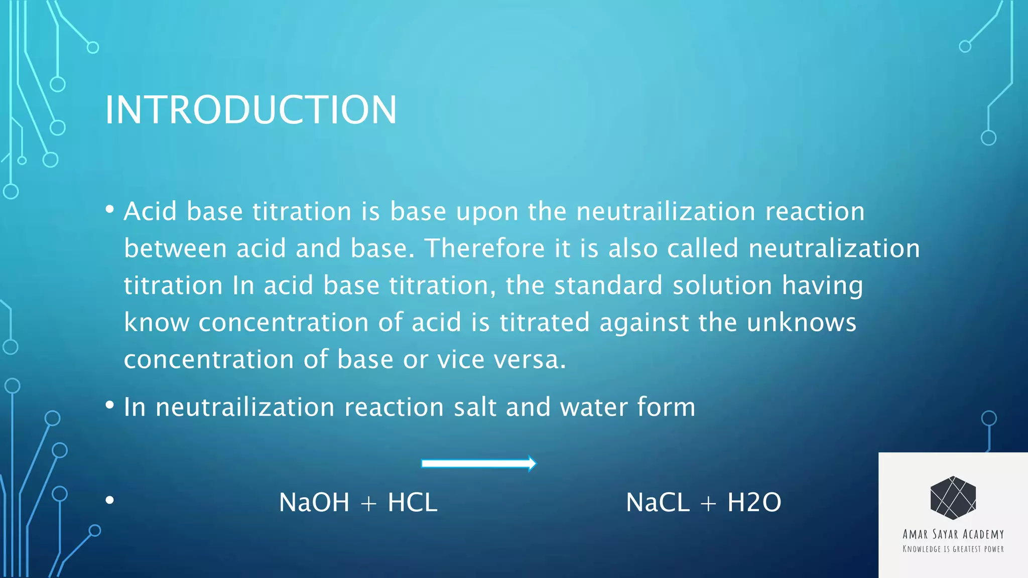 Acid base titration | PPTX