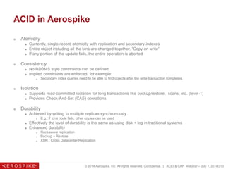 ACID & CAP: Clearing CAP Confusion and Why C In CAP ≠ C in ACID | PPTX