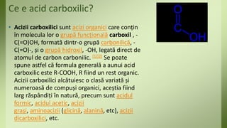 Acid carboxilic de: Hrescic Bogdan | PPTX