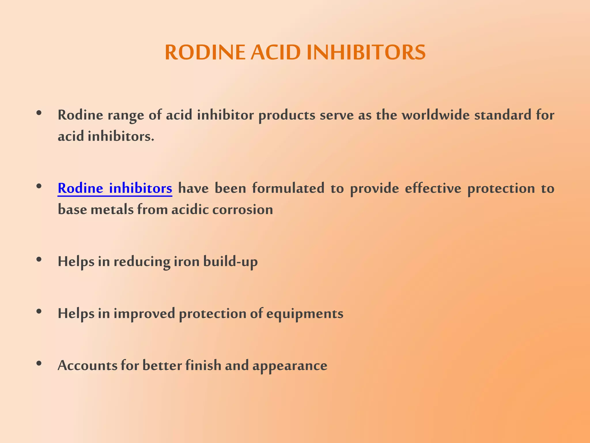 Acid corrosion inhibitor | PPTX