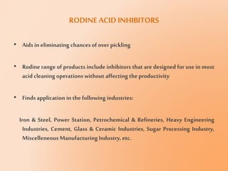 Acid corrosion inhibitor | PPTX