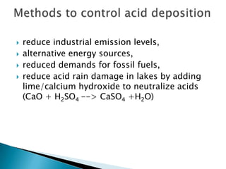Acid deposition_by Rajkumar | PPTX
