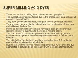 Acid dye presentation | PPTX