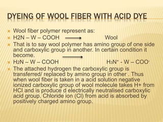 Acid dye presentation | PPTX
