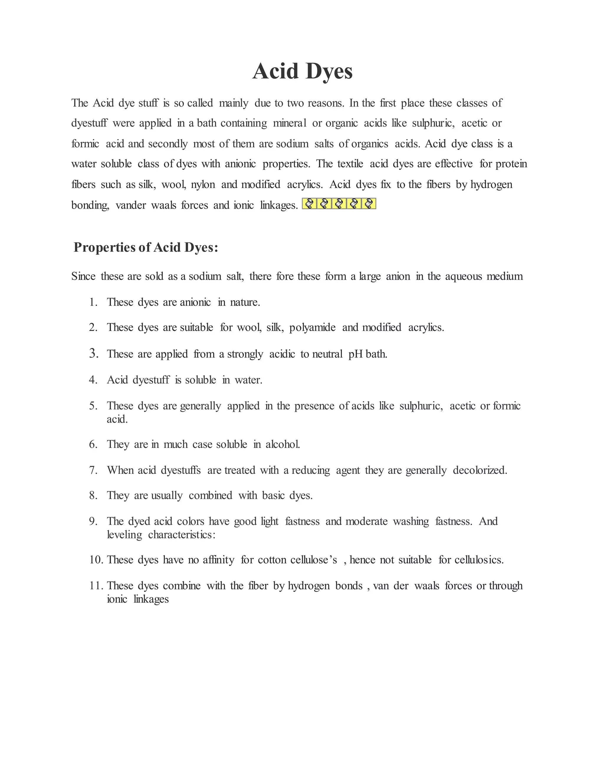 Acid Dye (Full PDF) | DOCX