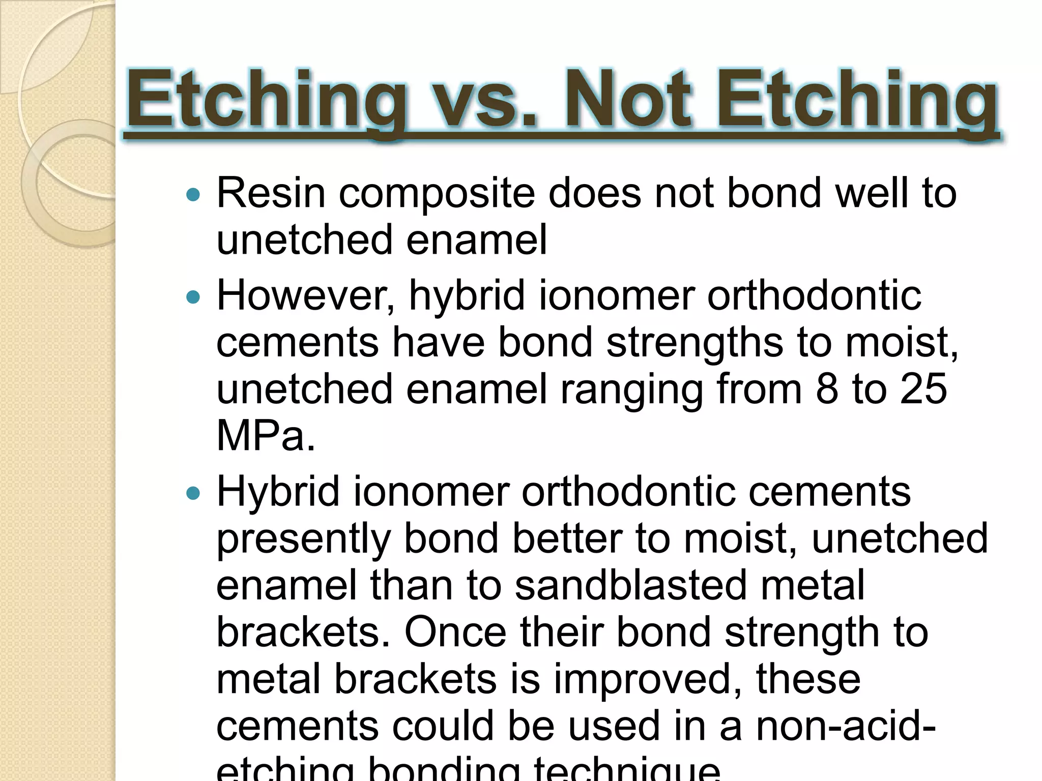 Acid Etching of Enamel and Bond Strength | PPTX