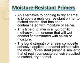 Acid Etching of Enamel and Bond Strength | PPTX