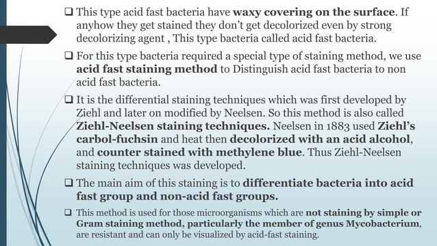 Acid fast bacteria and acid fast staining | PPTX