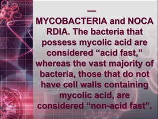 Acid fast staining, A PRESENTATION FOR BIOTECHNIC AND BIOTECHNOLOGY ...