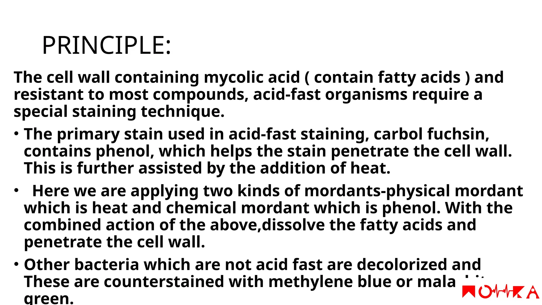 Acid fast staining / ppt. From - Mohra Medical Class | PPTX