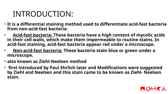 Acid fast staining / ppt. From - Mohra Medical Class | PPT