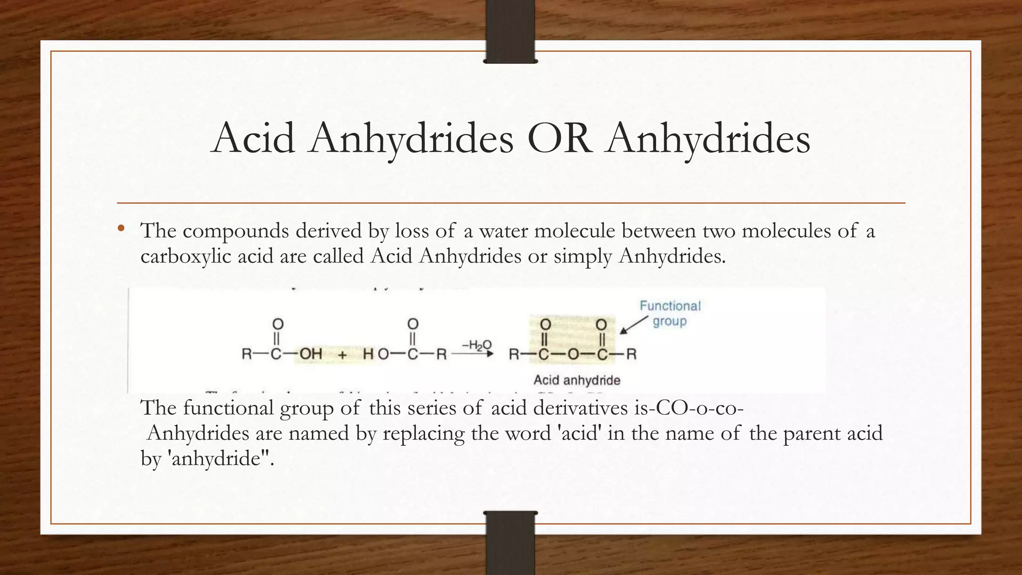 Acid Halides and Acid Anhydrides.Aneeq Javed.pptx