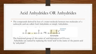 Acid Halides and Acid Anhydrides.Aneeq Javed.pptx