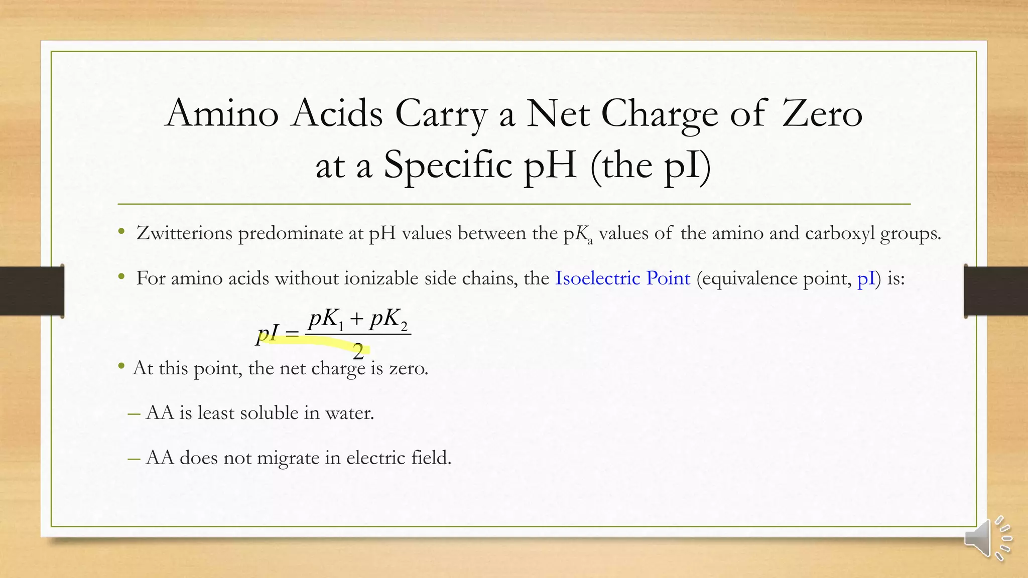 Acidic properties of amino acid By Abdul Qadeer | PPTX