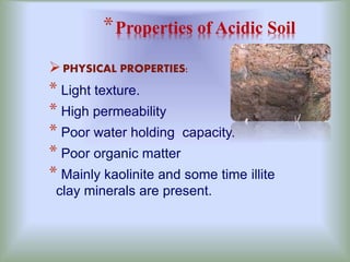 Acidic soil (IGKV RAIPUR C.G) | PPTX